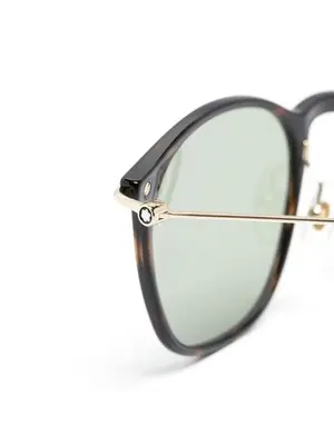 Montblanc Logo-plaque Sunglasses - Brown