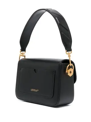 Off-White Binder Leather Shoulder Bag - Black