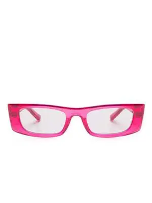 Saint Laurent Rectangle-frame Sunglasses - Pink