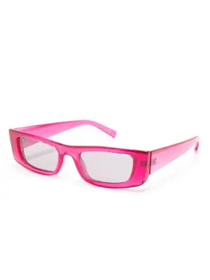 Saint Laurent Rectangle-frame Sunglasses - Pink