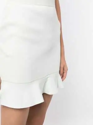 JW Anderson Logo-embroidered Knitted Skirt - Green