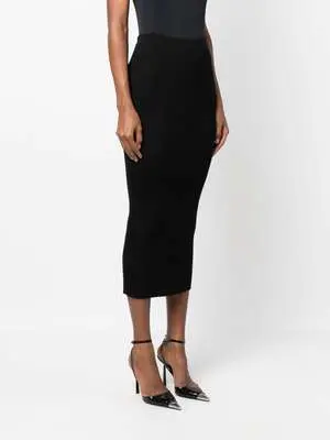 Alexander McQueen Ribbed-knit Pencil Skirt