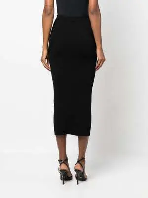 Alexander McQueen Ribbed-knit Pencil Skirt