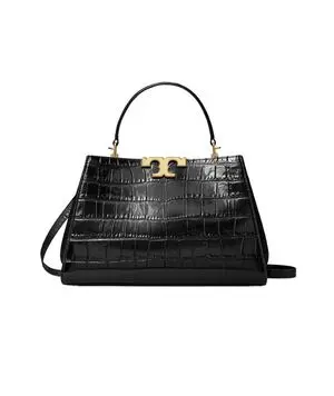 Tory Burch Eleanor Croc-embossed Satchel