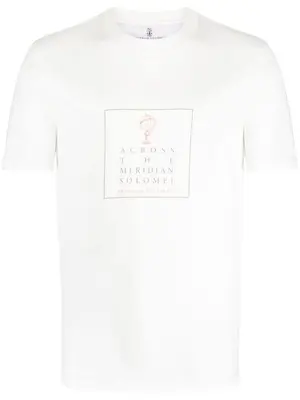 Brunello Cucinelli Graphic-print Cotton T-shirt
