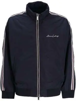 Armani Exchange Logo-embroidered Zipped Bomber Jacket