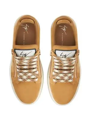 GIUSEPPE ZANOTTI Gz94 Double-zip Low-top Sneakers - Brown
