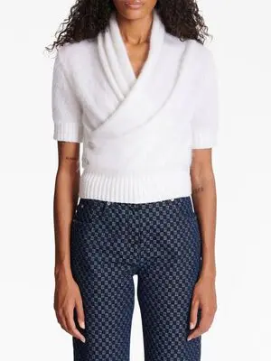 Balmain Wrap Mohair Jumper
