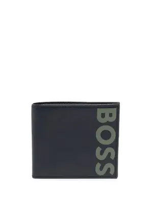 BOSS Logo-print Bi-fold Wallet