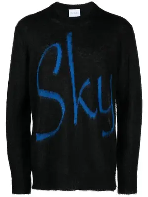 BLUE SKY INN Logo-print Crew-neck Jumper