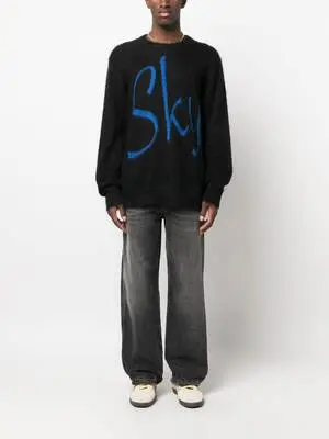 BLUE SKY INN Logo-print Crew-neck Jumper