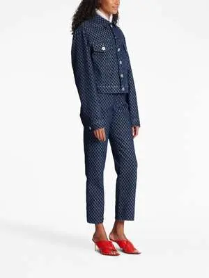 Balmain Monogram-print Denim Jacket