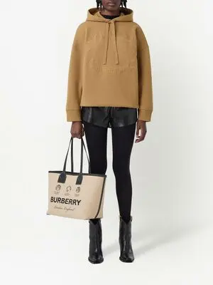 Burberry Oak Leaf Crest Embroidered Oversized Hoodie
