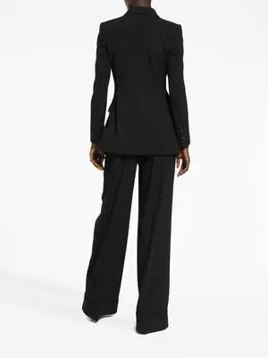 Dolce & Gabbana Floral-appliqué Double-breasted Blazer