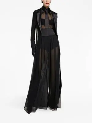 Dolce & Gabbana Wide-leg Stretch-silk Trousers