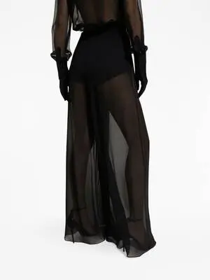 Dolce & Gabbana Wide-leg Stretch-silk Trousers