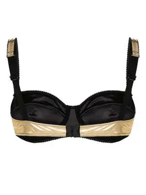 Dolce & Gabbana Balconette Metallic Bra - Gold