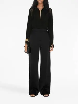 Burberry Pressed-crease Flared Trousers