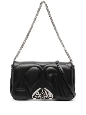Alexander McQueen The Seal Shoulder Bag - Black