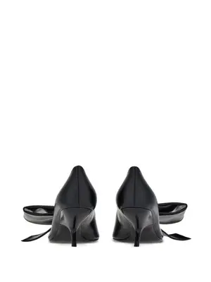 FERRAGAMO Oversized-bow Leather Pumps
