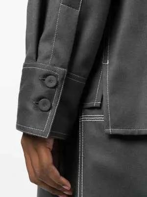 Stella McCartney Pointed-collar Flannel Shirt