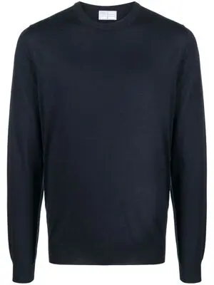 Fedeli Fine-knit Cashmere Jumper - Blue