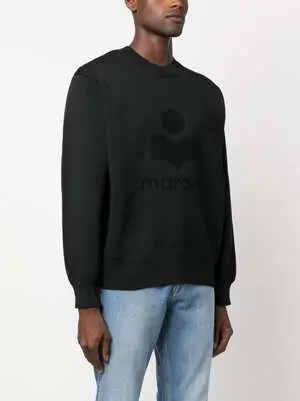 MARANT Ayler" Logo Motif Ribbed Sweater