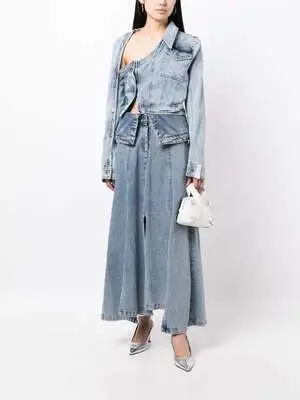 Rokh Asymmetric Denim Jacket