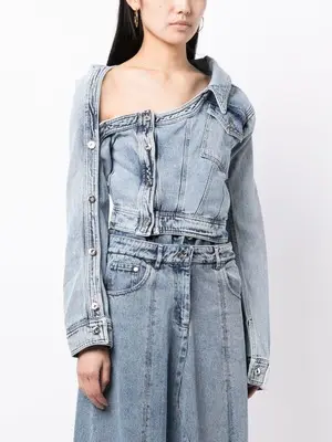Rokh Asymmetric Denim Jacket