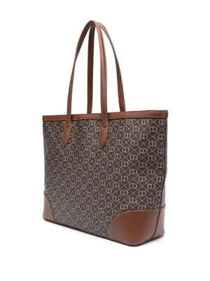 TWINSET Floral Monogram Tote Bag