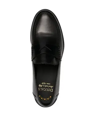 DOUCAL'S Slip-on Penny Loafers - Black
