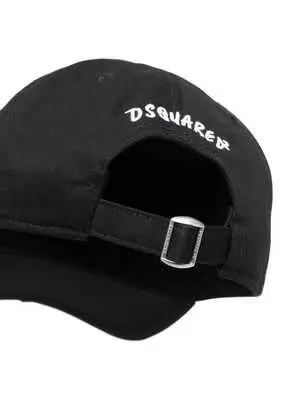 Dsquared2 Slogan Print Cotton Cap