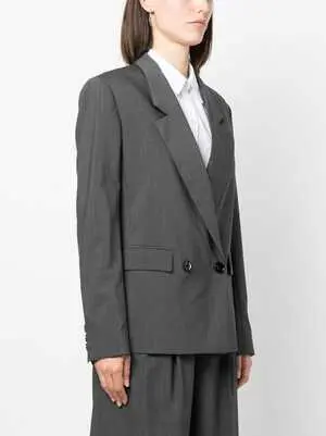 Dorothee Schumacher Double-breasted Virgin Wool-blend Blazer