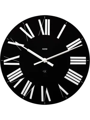 ALESSI Firenze Round Clock - Black