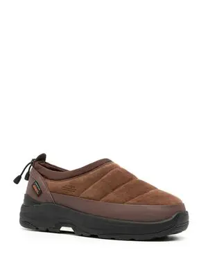 Suicoke Pepper-sev Suede Slippers - Brown