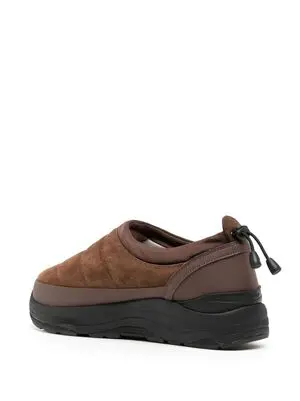 Suicoke Pepper-sev Suede Slippers - Brown