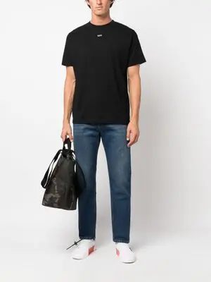 Off-White Stonewashed Straight-leg Jeans - Blue