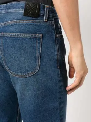 Off-White Stonewashed Straight-leg Jeans - Blue