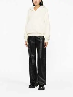 Off-White Logo-print Cotton Hoodie - Neutrals
