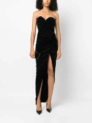 Alexandre Vauthier Strapless Velvet Dress