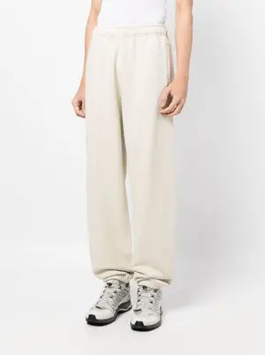 Stone Island Logo-appliqué Cotton Track Pants - Neutrals