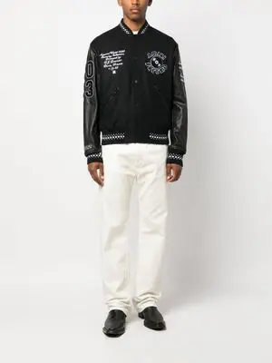 Amiri Logo-appliqué Varsity Jacket