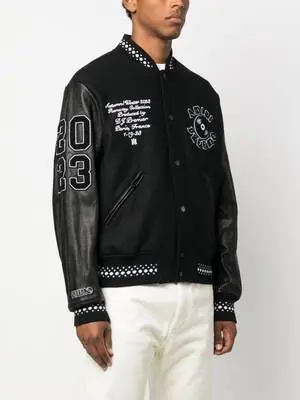 Amiri Logo-appliqué Varsity Jacket