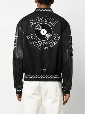 Amiri Logo-appliqué Varsity Jacket
