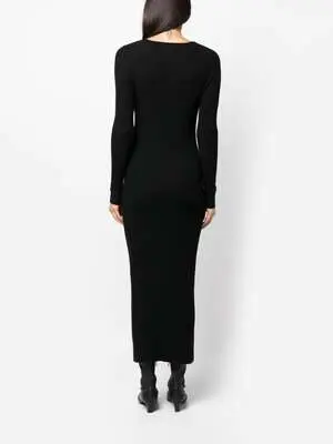 TOTEME Ribbed Knit Maxi Dress