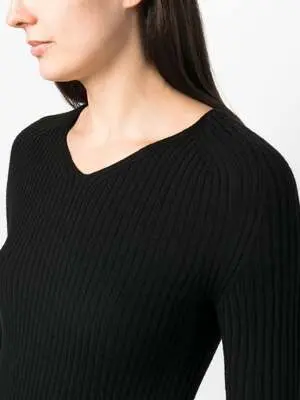 TOTEME Ribbed Knit Maxi Dress