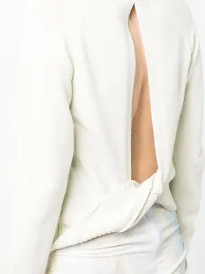 SHANG XIA Cut-out Crew-neck Jumper