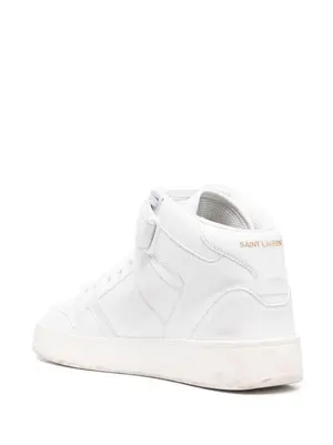 Saint Laurent Logo-lettering Leather Sneakers