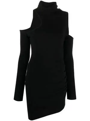 Gauge81 Piana Cut-out Merino Minidress - Black