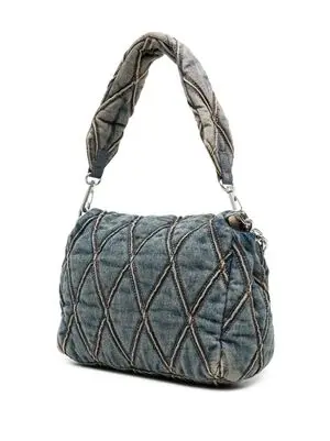 DIESEL® Charm-d Denim Shoulder Bag - Blue